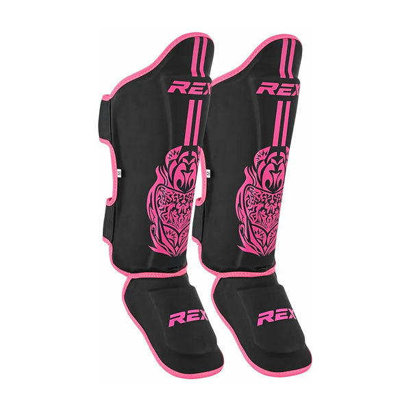 Rex Warrior Boxing Pink Muay Thai Shin Guards – UK Best Boxing Wears ...
